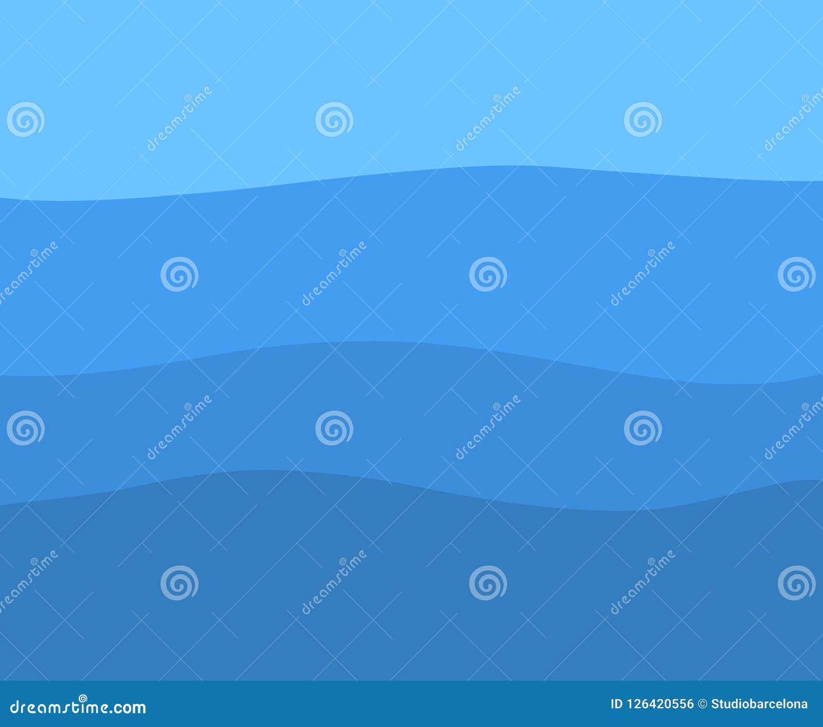 Blue sea background stock vector. Illustration of layers - 126420556
