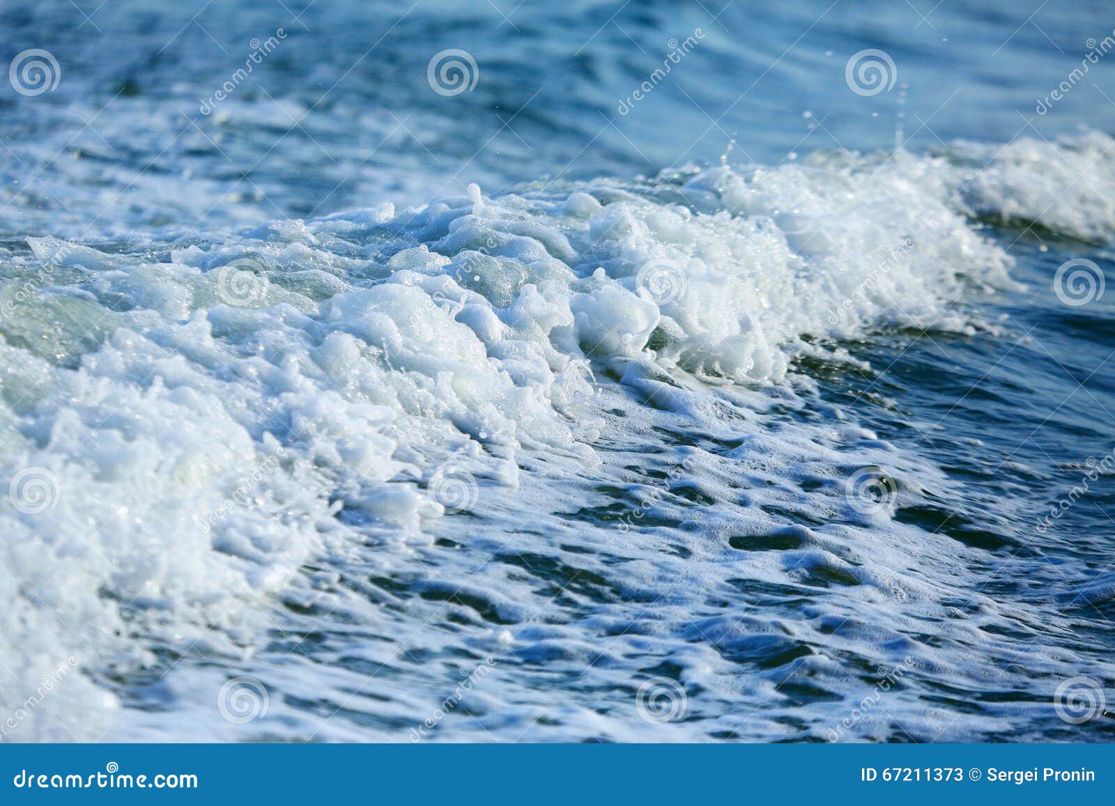 Blue Sea with Waves and Foam Stock Image - Image of lake, high: 67211373