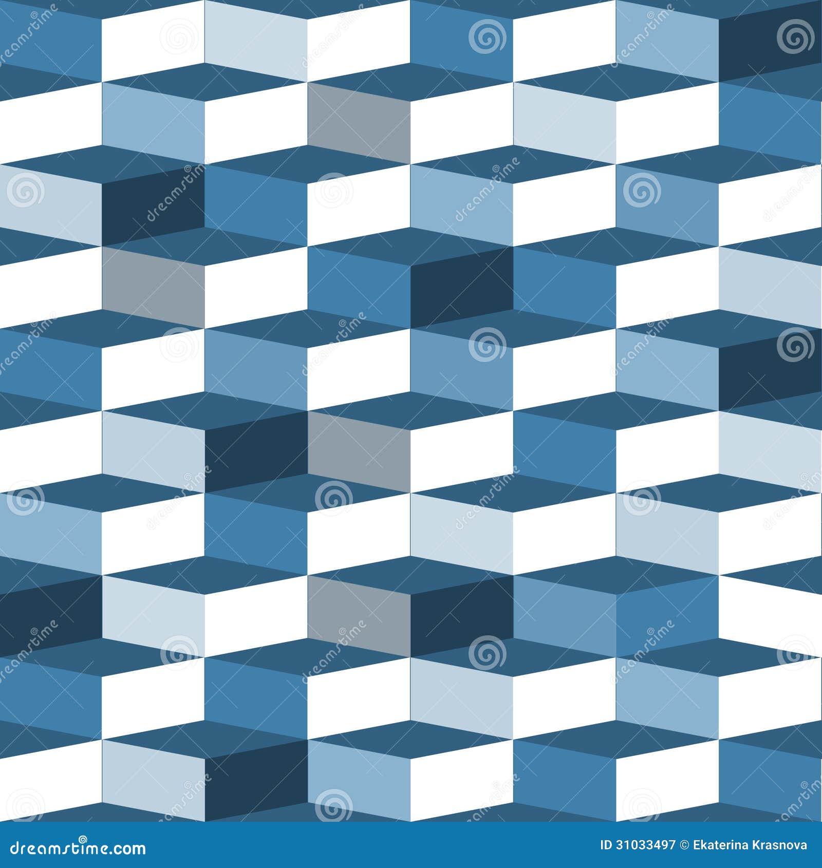 Blue seamless box pattern stock vector. Illustration of graphic - 31033497