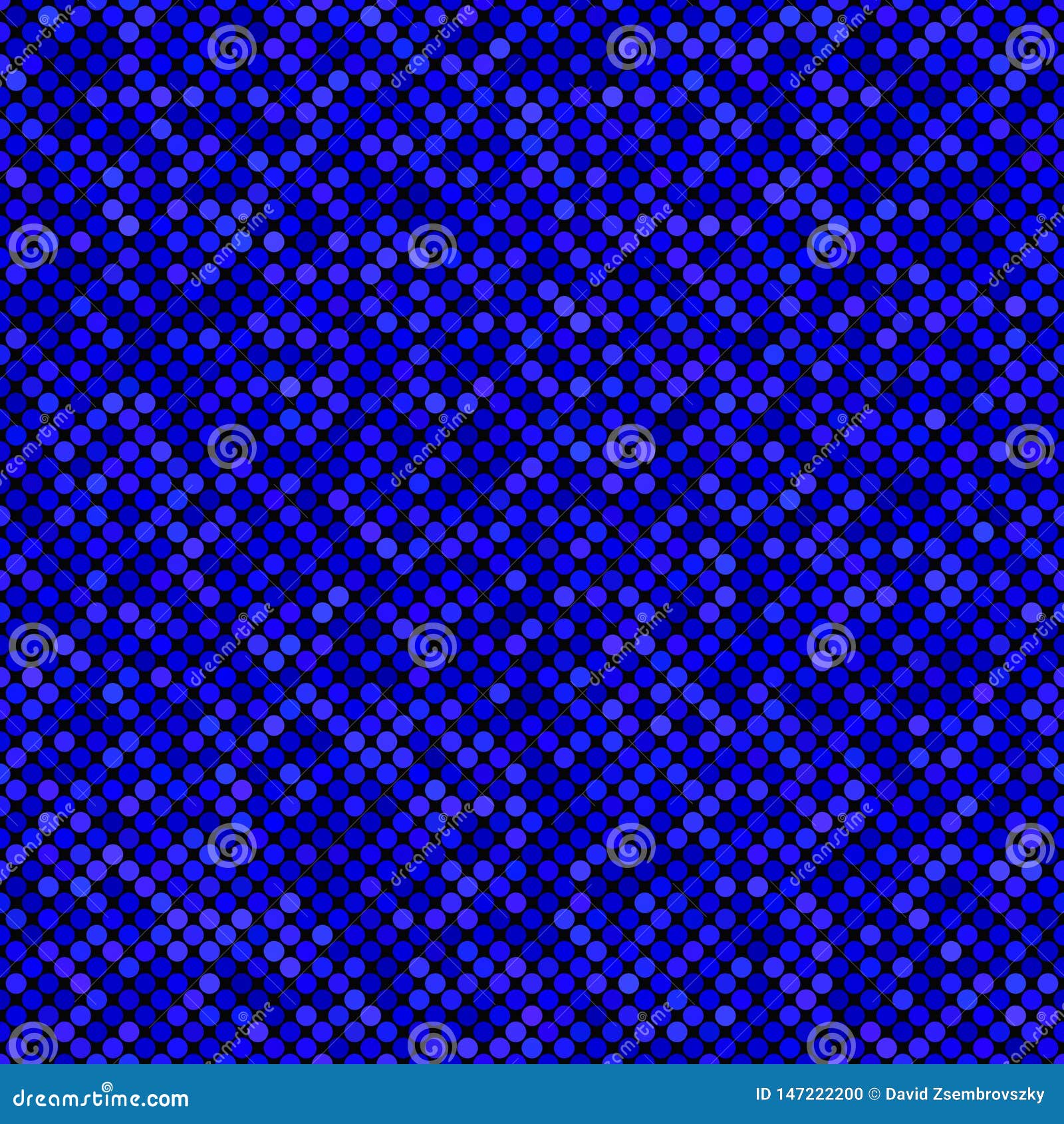 Blue Seamless Dot Pattern Background Stock Vector - Illustration of geometrical, shape: 147222200
