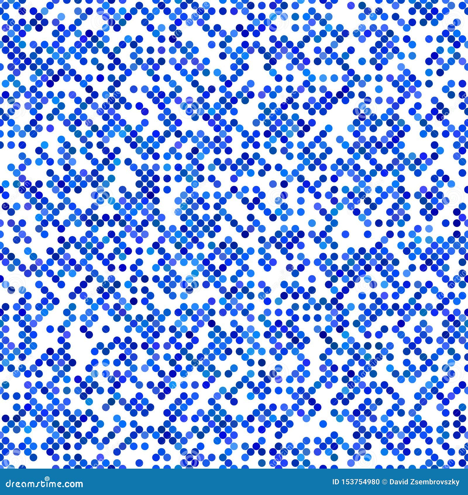 Blue Seamless Dot Pattern Background Stock Vector - Illustration of ...