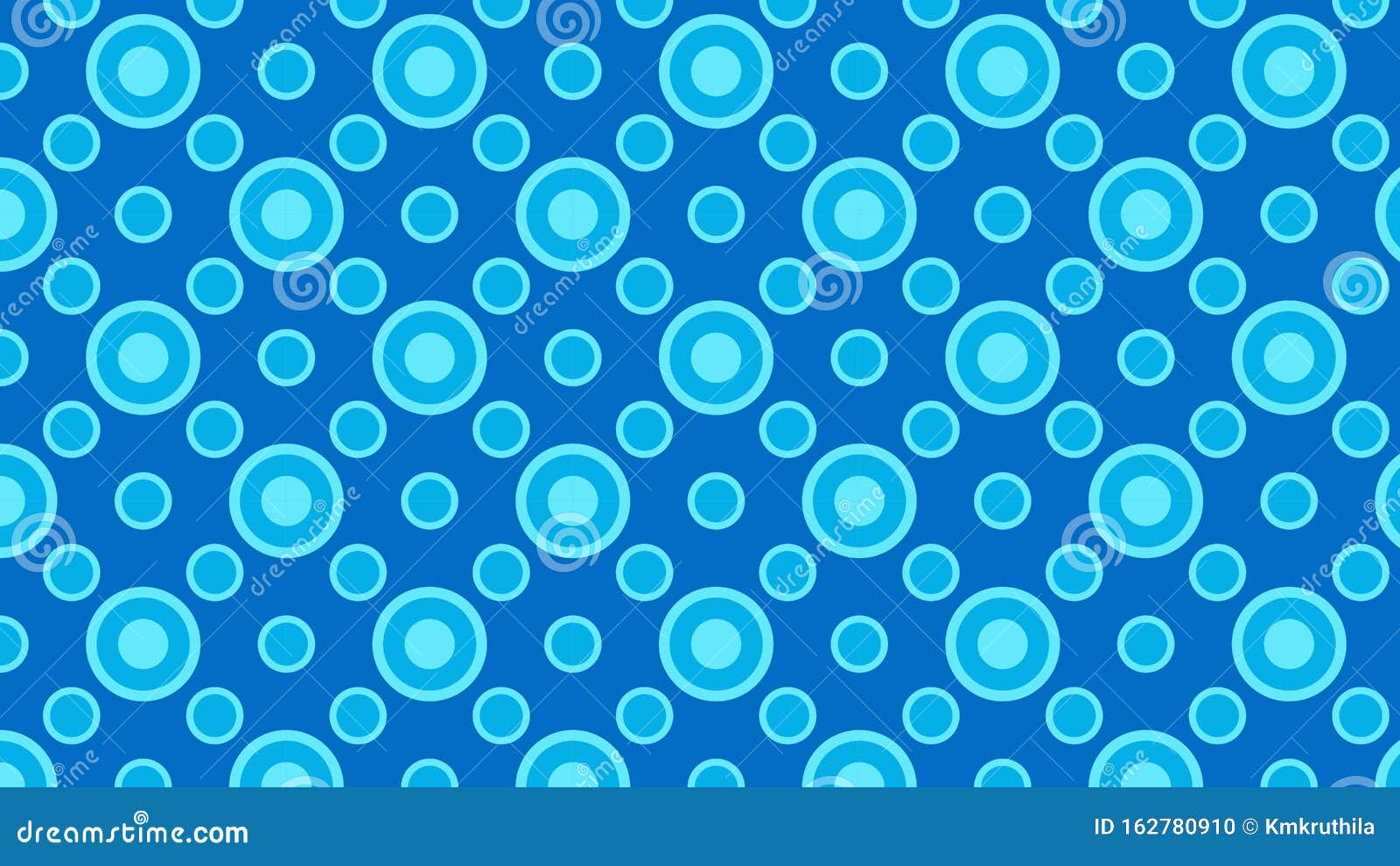 Blue Seamless Geometric Circle Pattern Vector Illustration Stock Vector - Illustration of cloth ...
