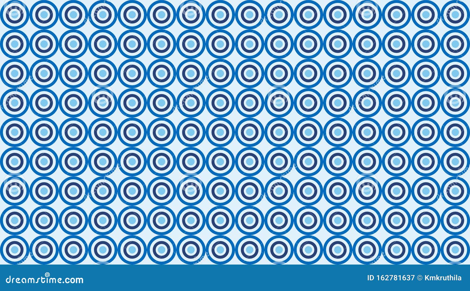 Blue Seamless Geometric Circle Pattern Vector Illustration Stock Vector - Illustration of ...