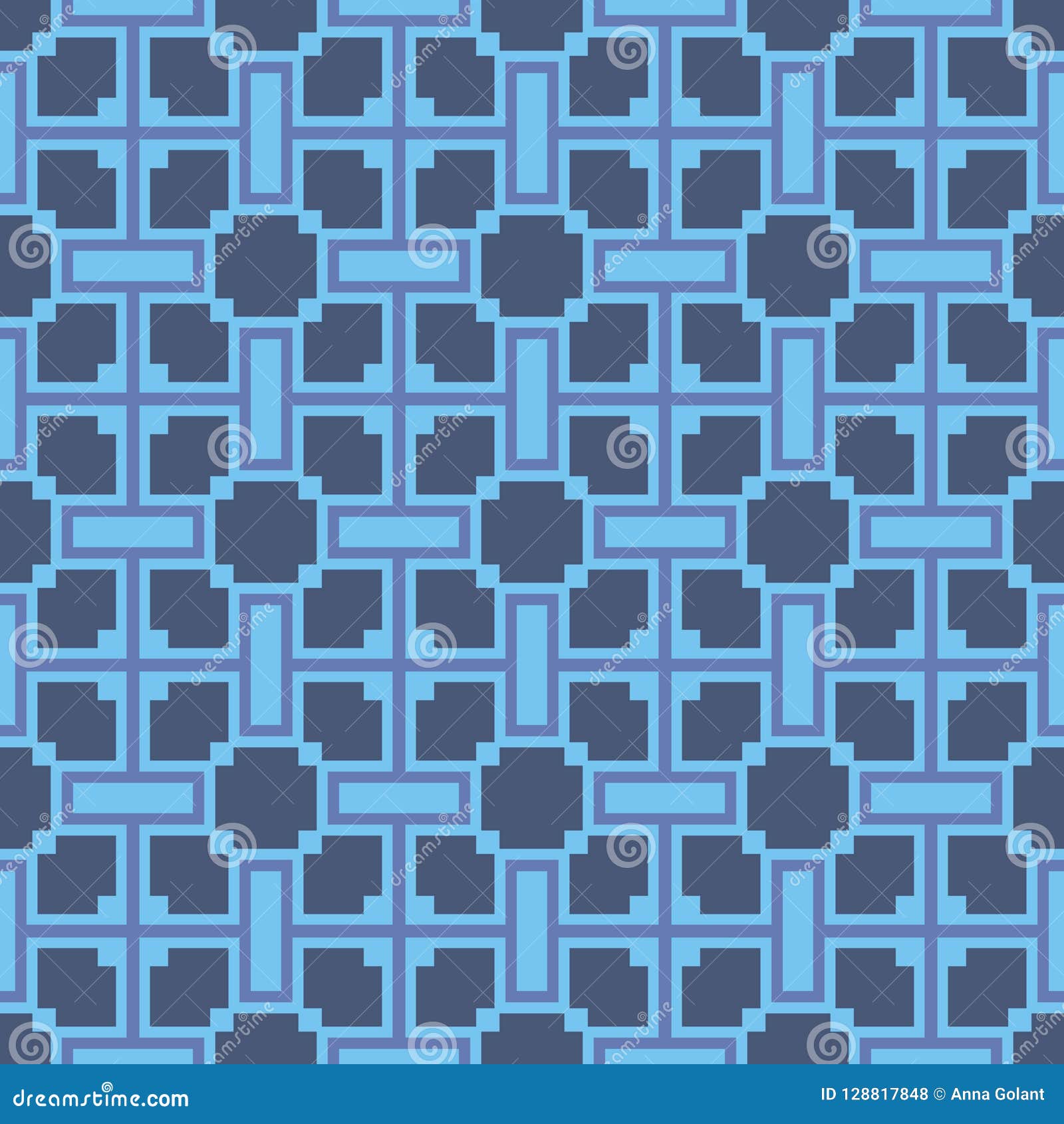 Different Combinations Of Geometric Symbols Textured Vector Pattern ...