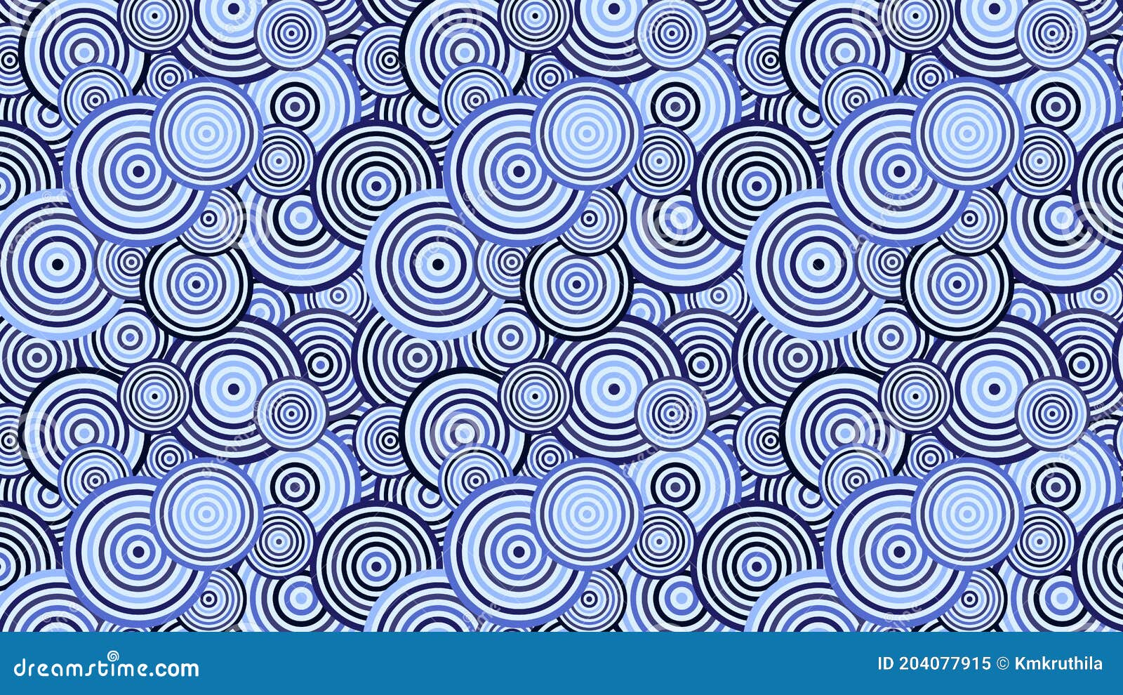 Blue Seamless Overlapping Concentric Circles Pattern Background Vector ... Blue Seamless Overlapping Concentric Circles Pattern Background Vector ...