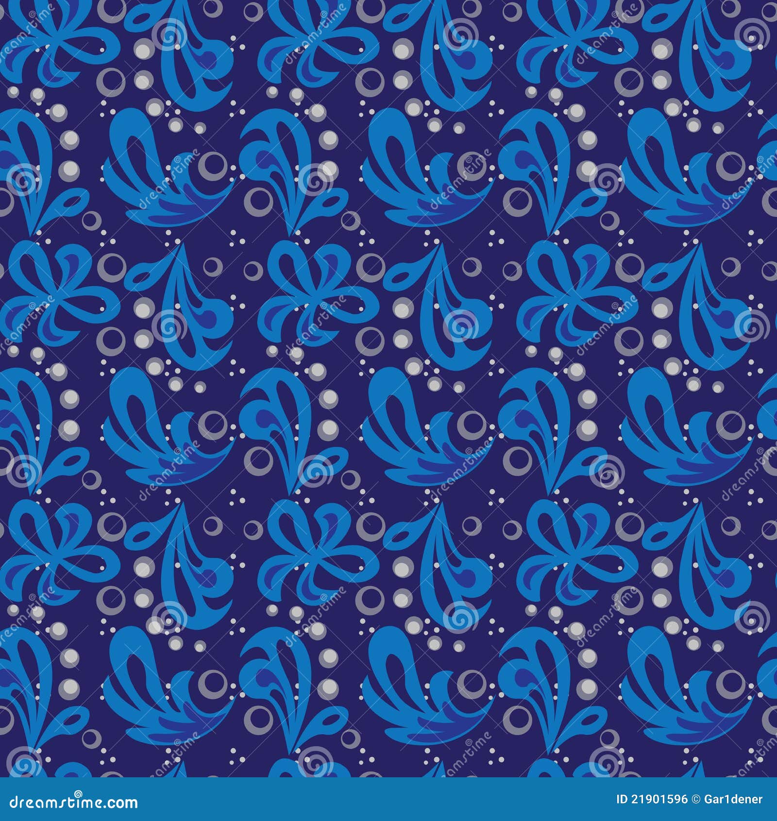 Blue seamless pattern stock vector. Illustration of tissue - 21901596