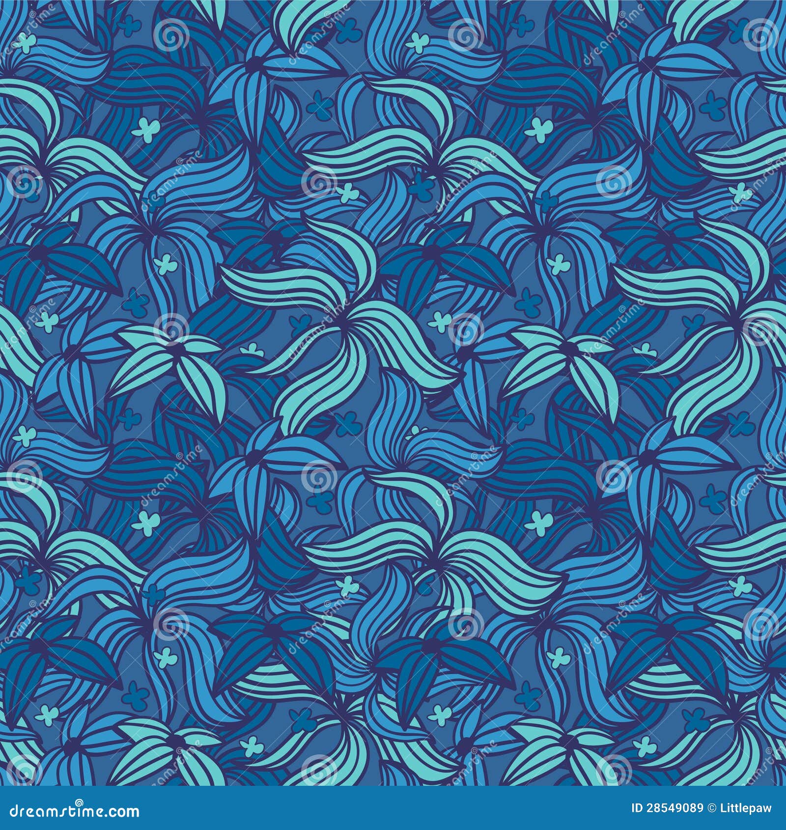 Blue seamless pattern stock vector. Illustration of sweet - 28549089