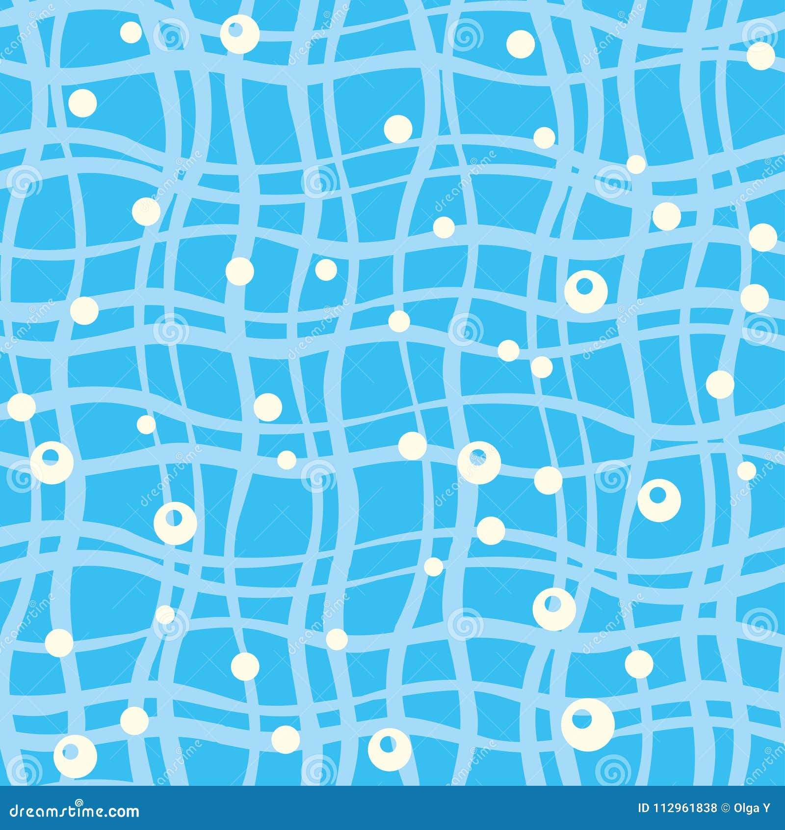Blue Seamless Pattern, Abstract Vector Background Stock Vector ...