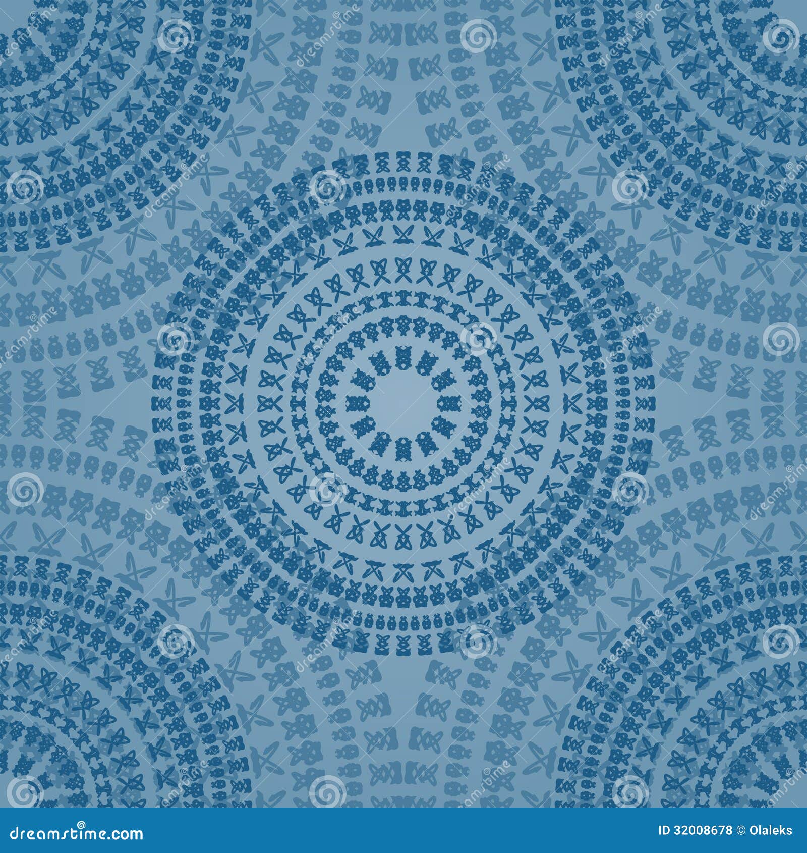 Blue seamless pattern stock vector. Illustration of abstract - 32008678