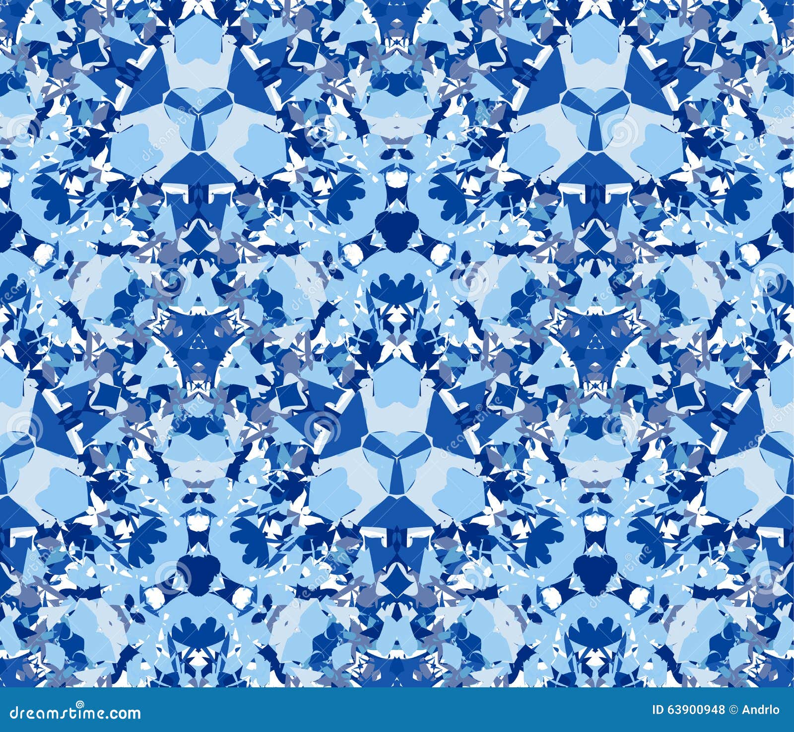 Blue Seamless Pattern. Seamless Pattern Composed of Color Abstract ...