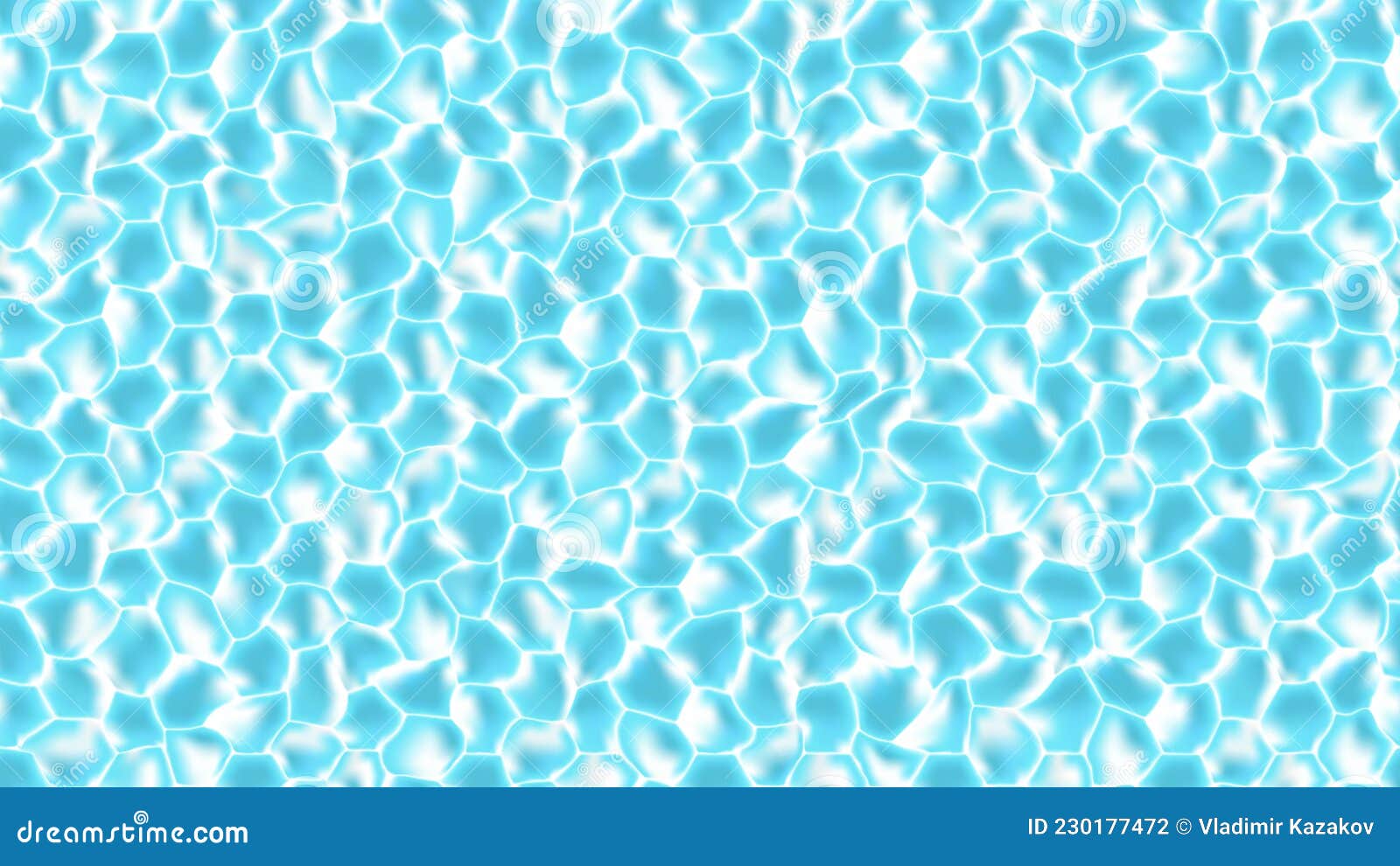 Blue Seamless Pattern Similar To Texture of Water in Pool. Stock Vector ...