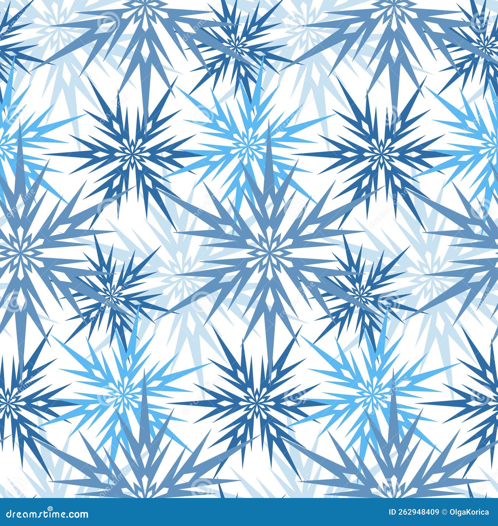 Blue Seamless Pattern with Snowflake, Christmas, Festive Winter Art ...