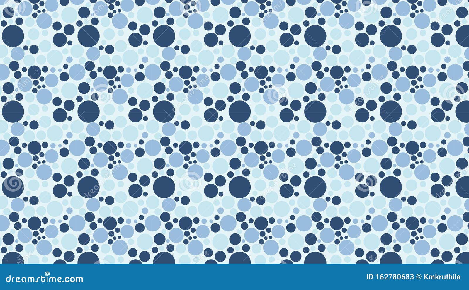Blue Seamless Random Scattered Dots Pattern Stock Vector - Illustration ...
