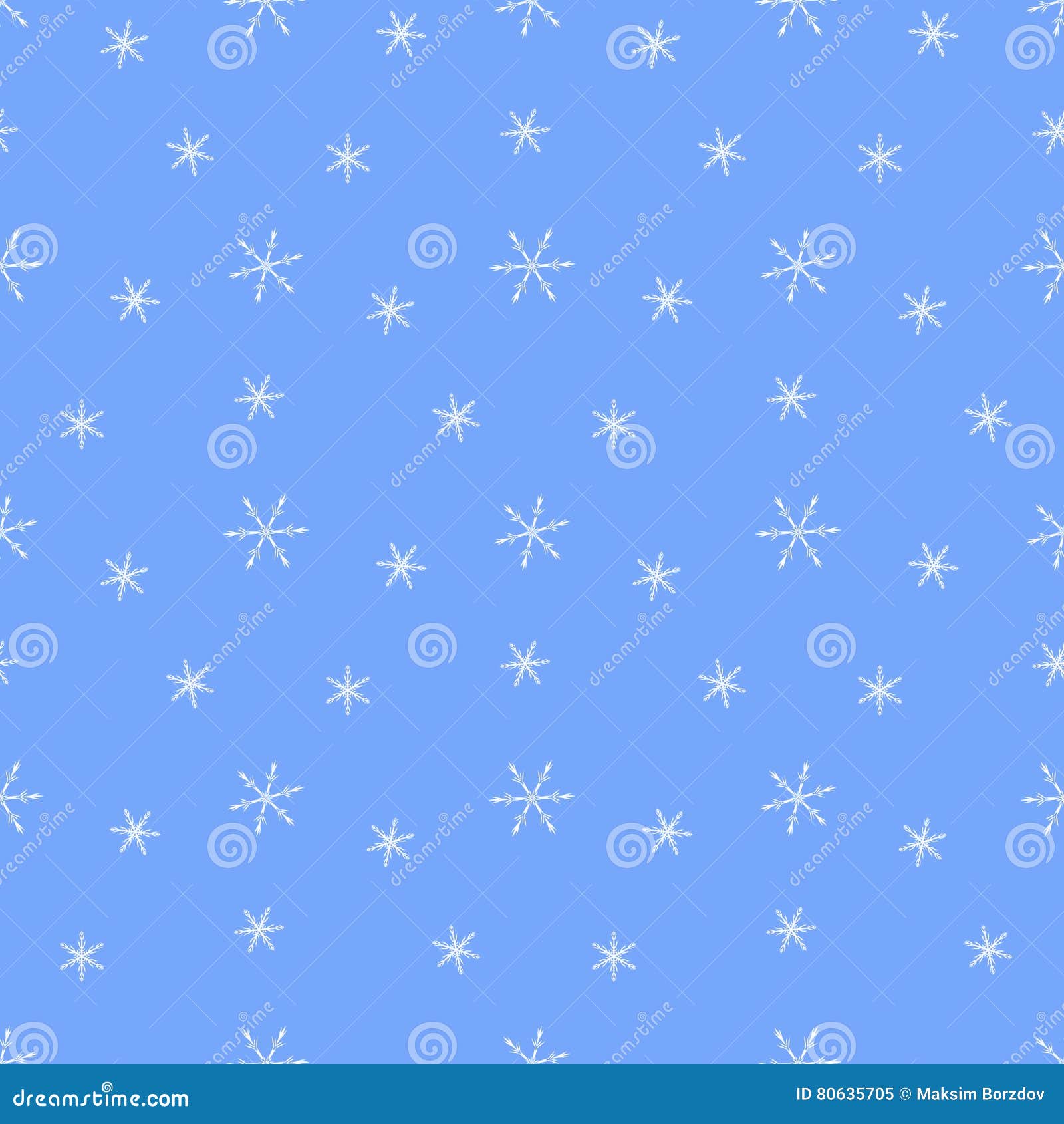 Blue Seamless Snowflake Pattern Stock Vector - Illustration of backdrop ...