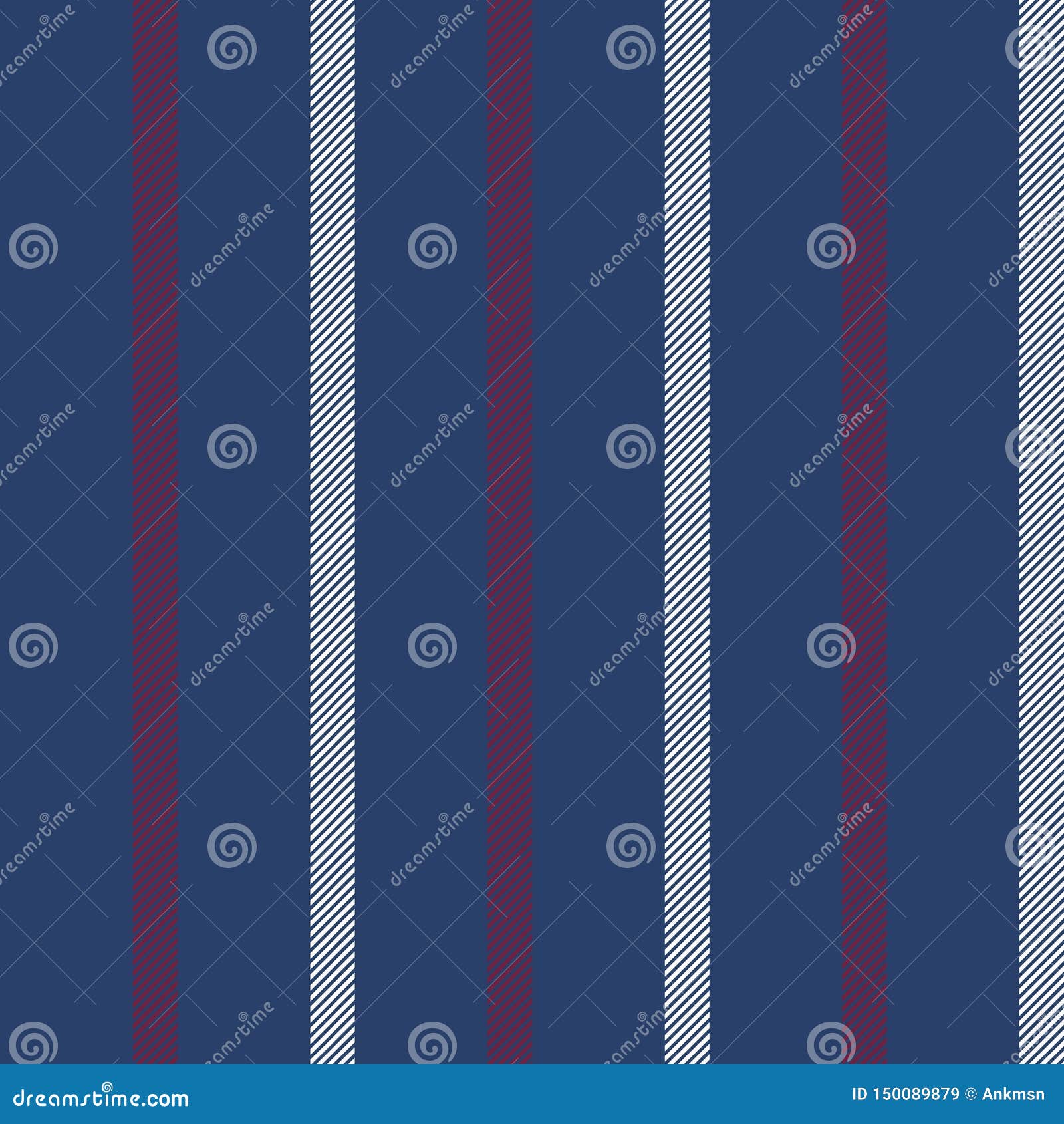 Blue Seamless Stripes Pattern Diagonal Texture Stock Vector ...