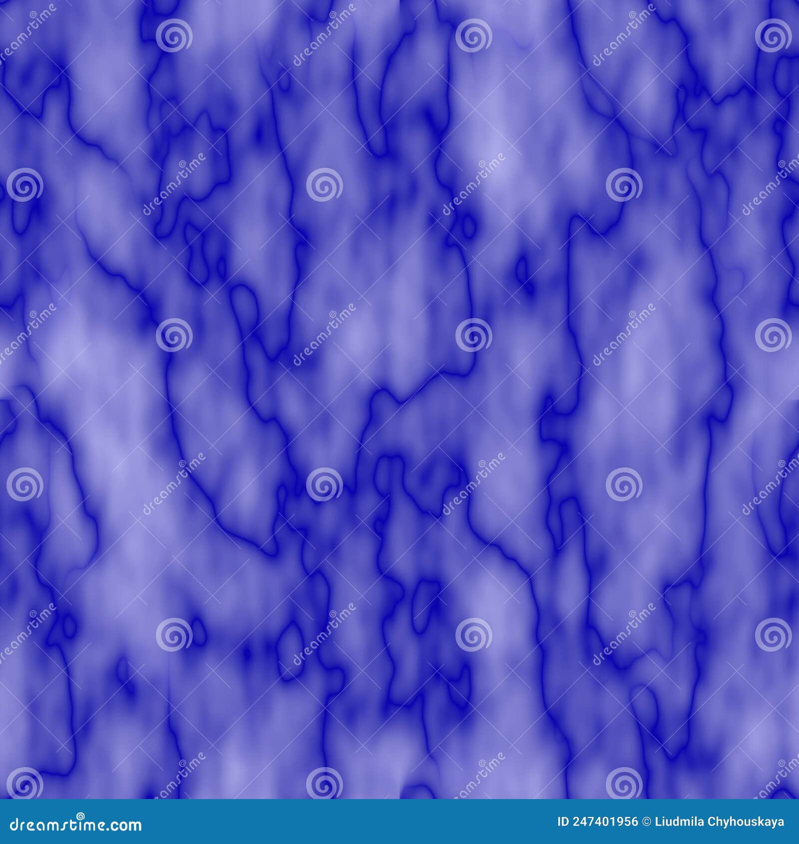 Blue Seamless Texture. Blue Abstraction with Blurred Patterns. Curves ...