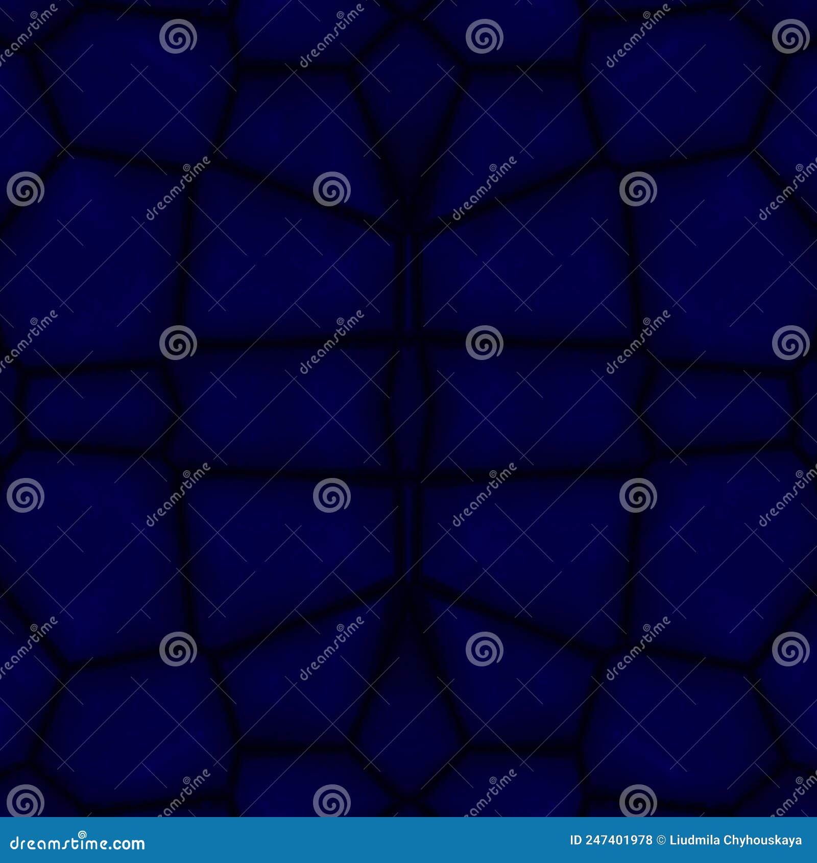 Blue Seamless Texture. Dark Blue Abstraction with Mesh, Mirror ...
