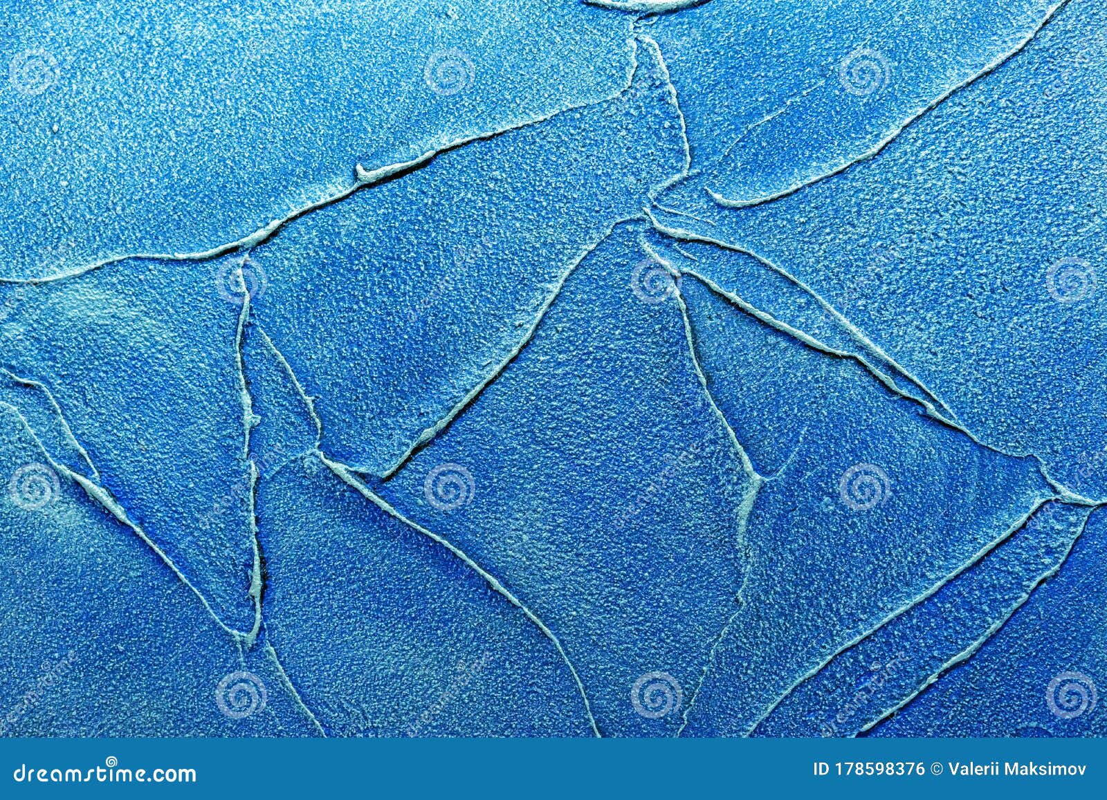 Blue Seamless Venetian Plaster. Background and Texture of Decorative ...