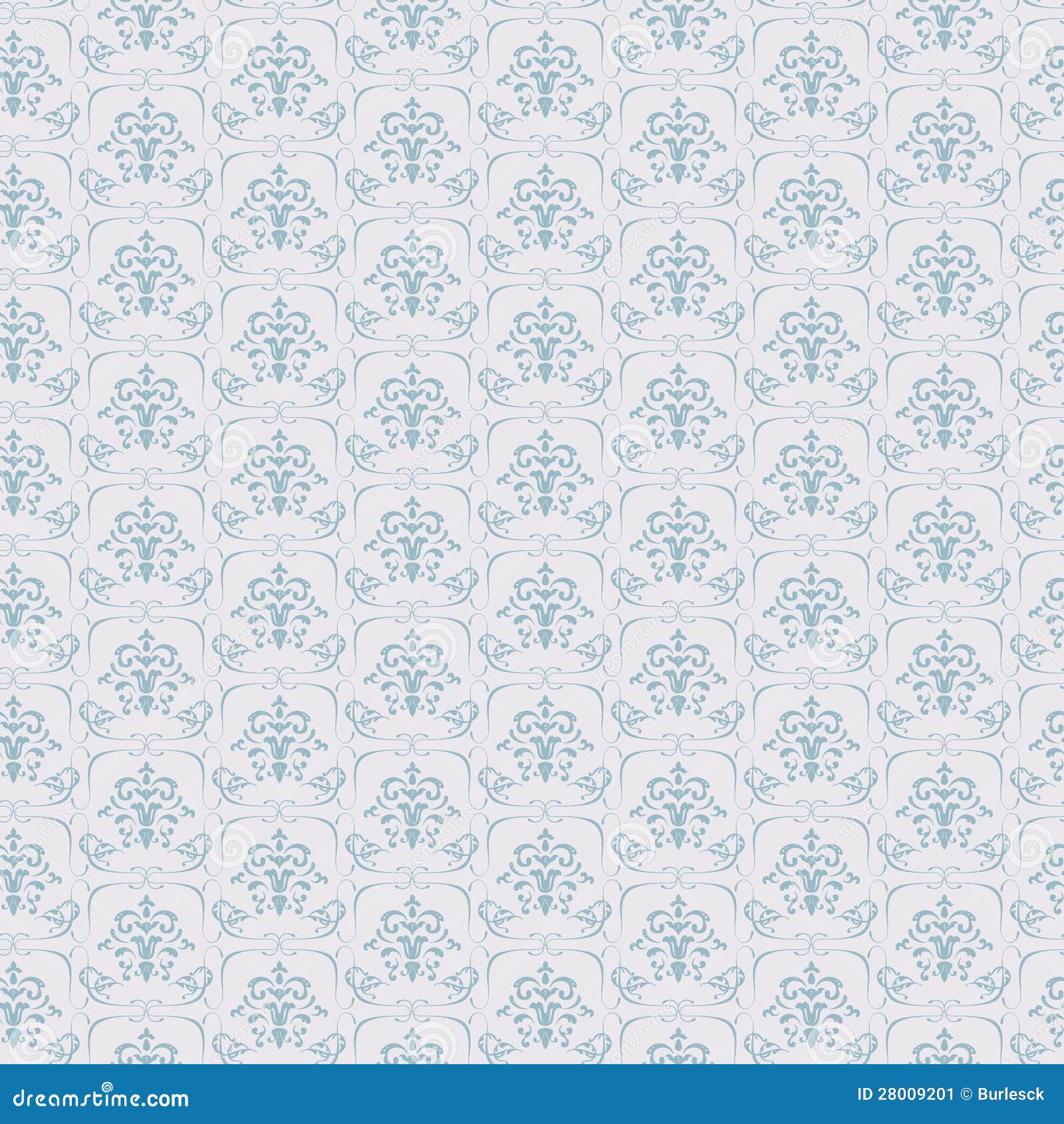Blue Seamless Wallpaper Pattern Stock Vector - Illustration of design ...