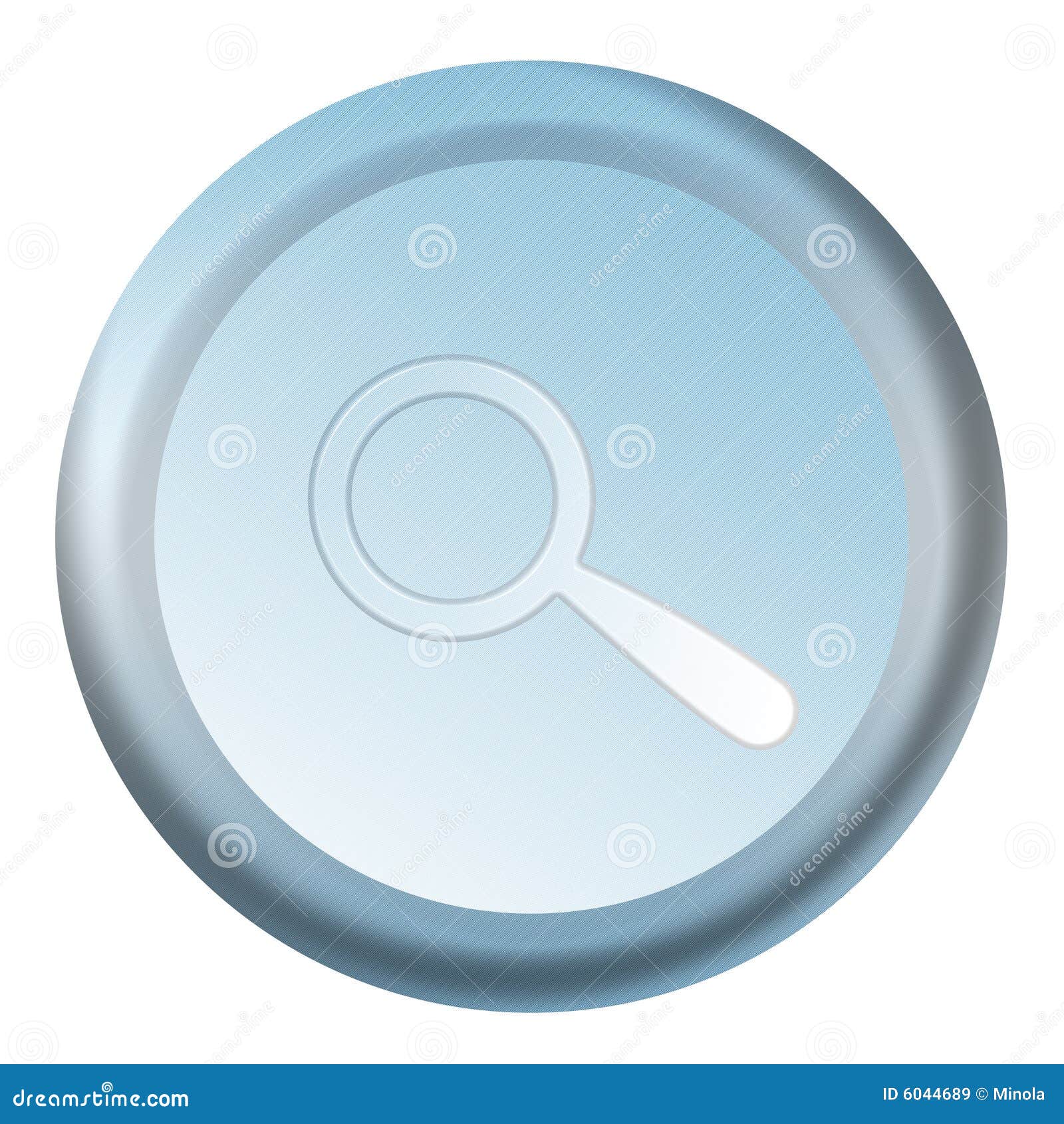 Blue search button stock illustration. Illustration of style - 6044689