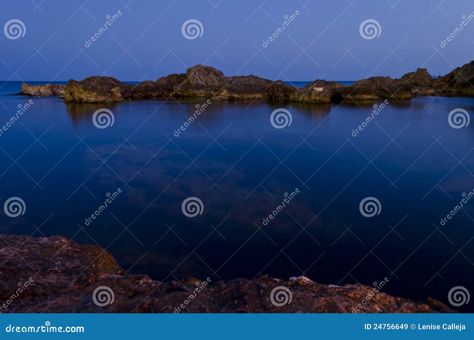 Blue Seas in Ghar Lapsi - Malta Stock Image - Image of ecology ...