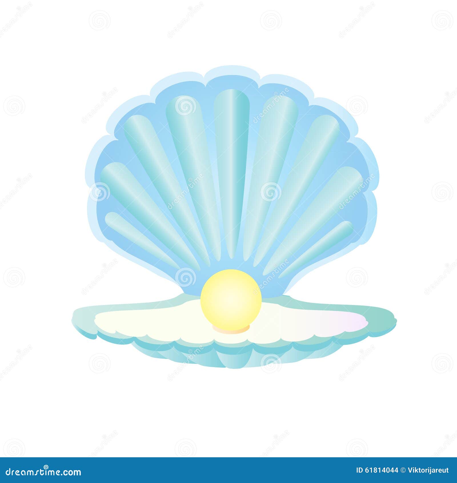 Blue Seashell Royalty-Free Cartoon | CartoonDealer.com #31227320