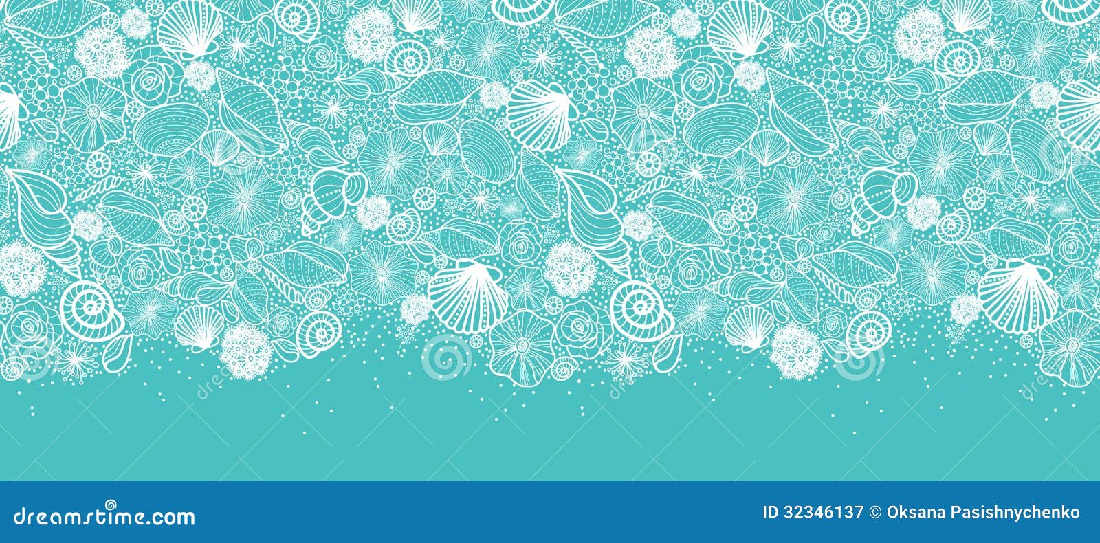 Horizontal Seamless Background With Cones Vector Illustration ...