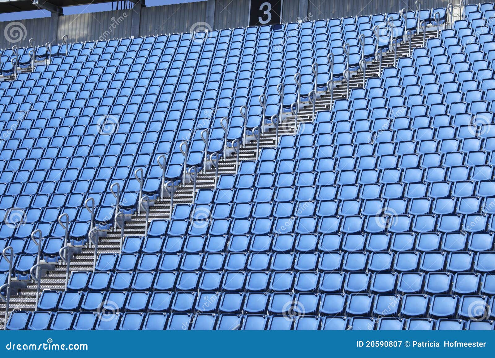 Blue seats in stadium stock image. Image of grandstand - 20590807