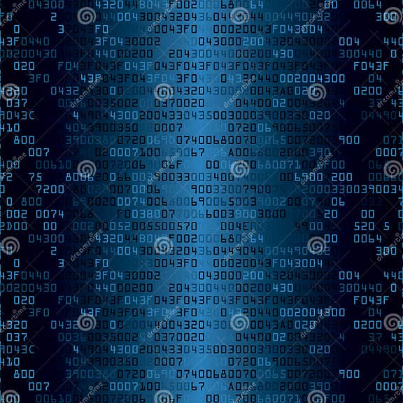 Blue Security Background with HEX-code Stock Vector - Illustration of ...