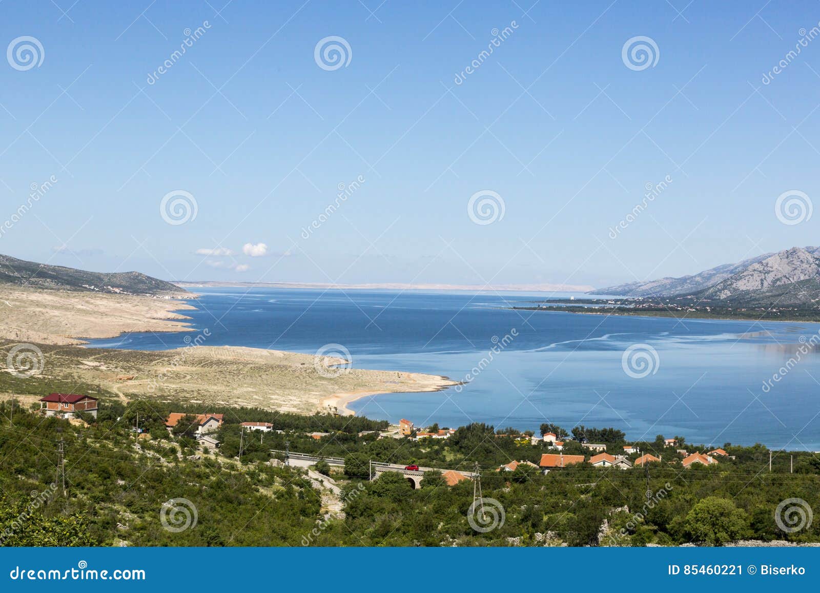 Blue see stock image. Image of water, mediteran, deep - 85460221