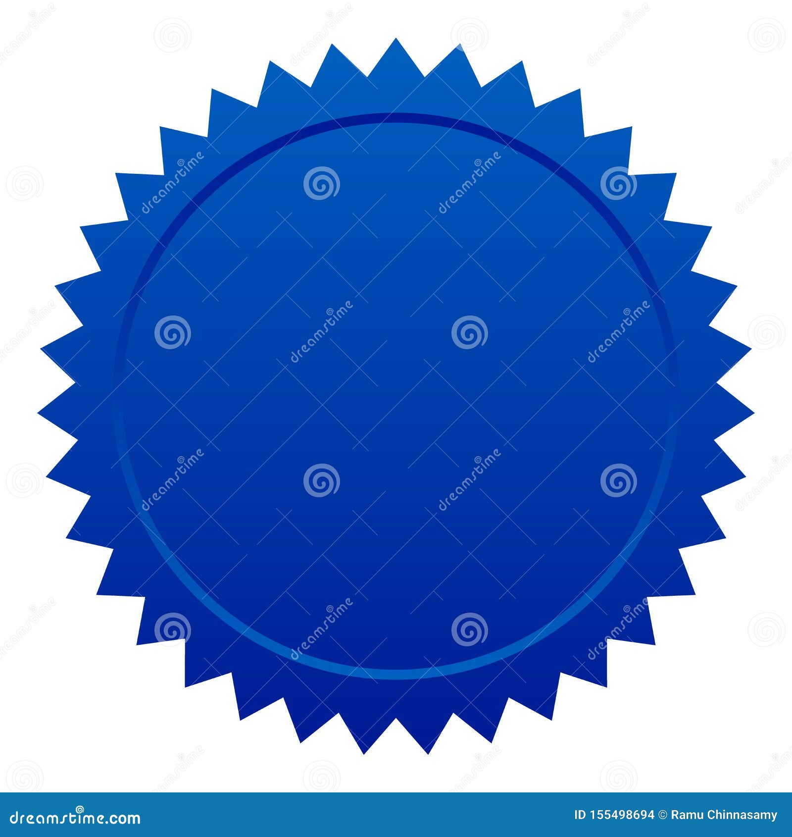 Blue seal vector stock vector. Illustration of diploma - 155498694