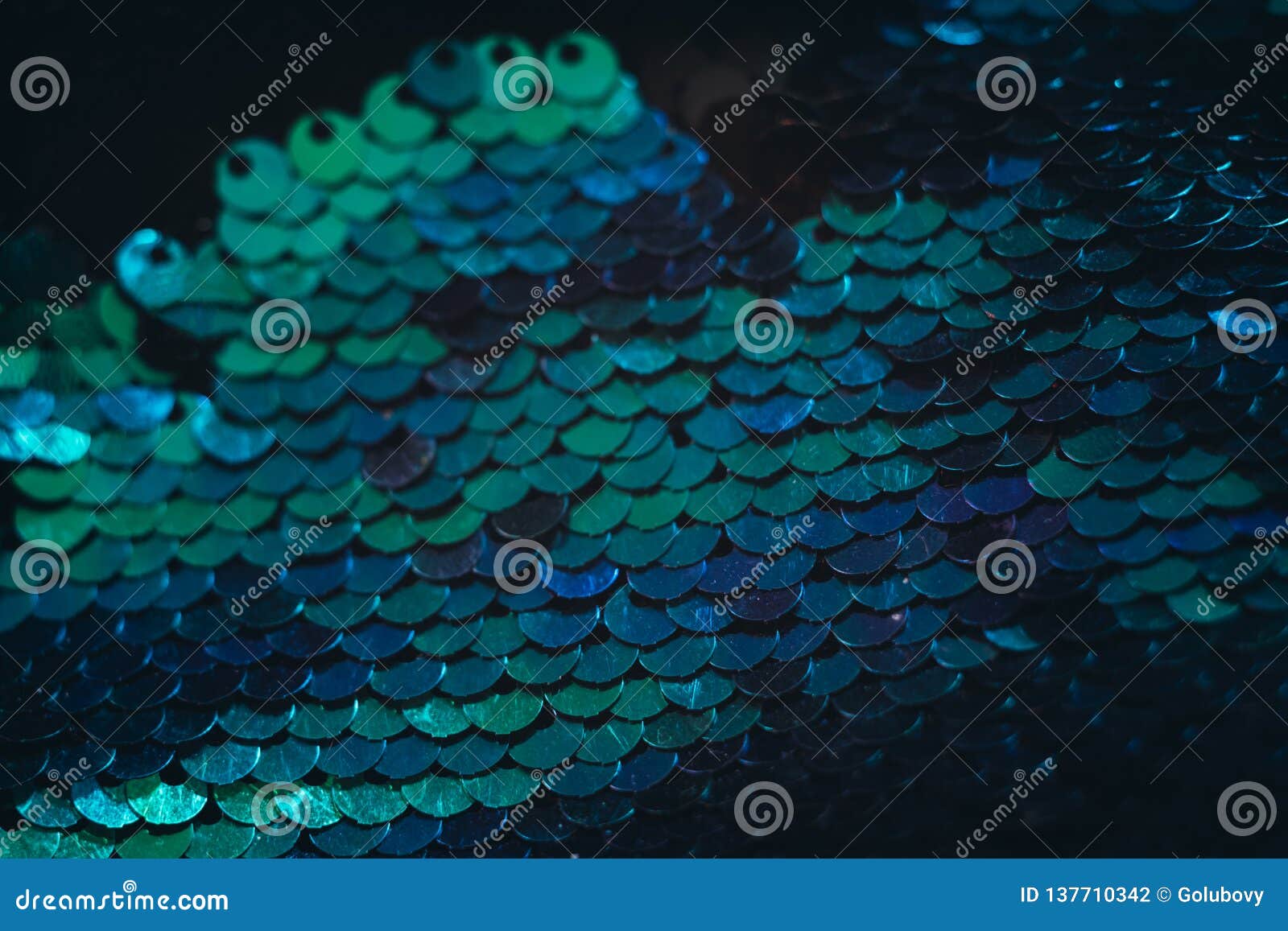 Blue Sequin Background Conceptual Scale Shimmer Stock Photo - Image of ...