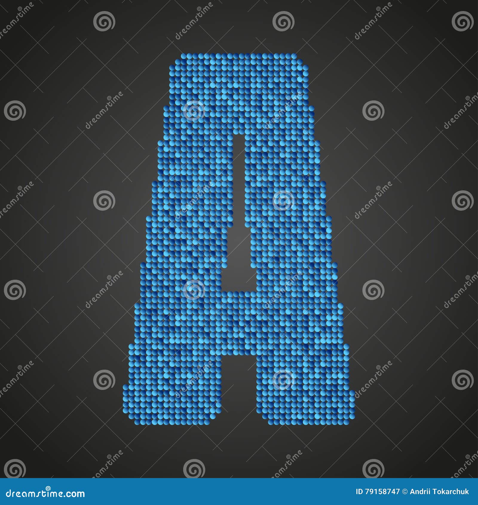 Blue Sequins. Sequins Alphabet. Eps 10. Stock Vector - Illustration of ...