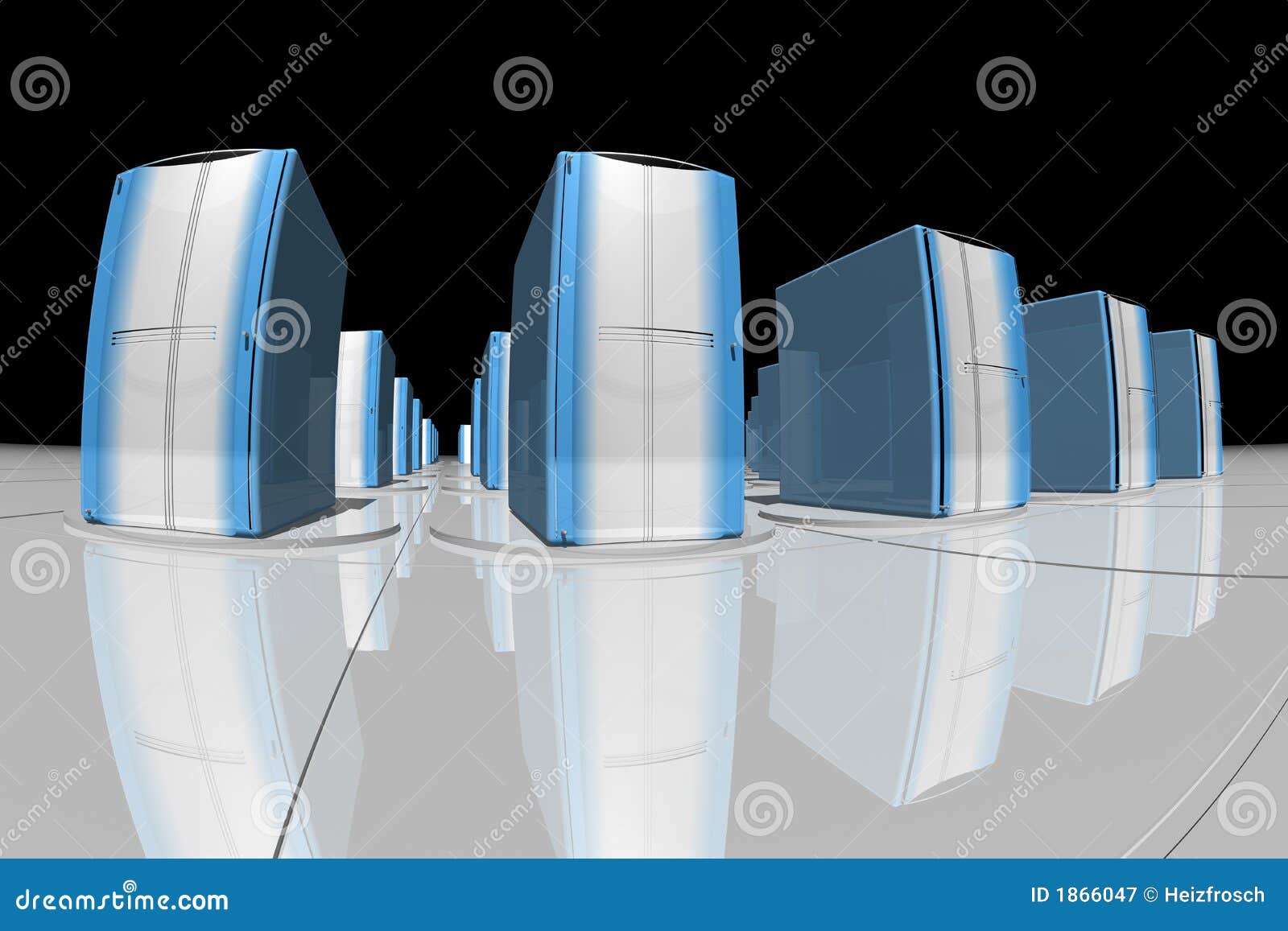 Blue servers stock illustration. Illustration of hardware - 1866047