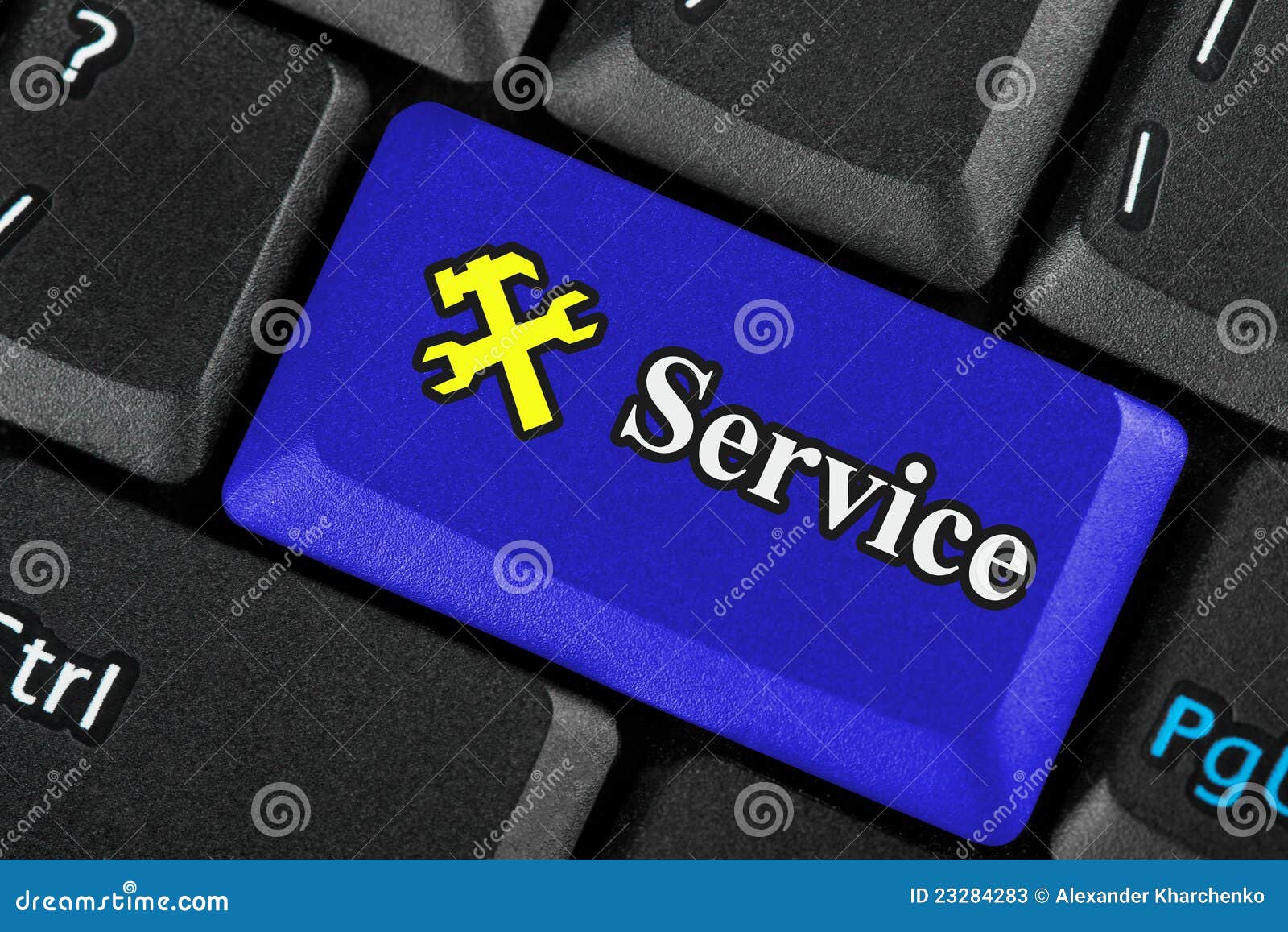 Blue service icon button stock image. Image of closeup - 23284283