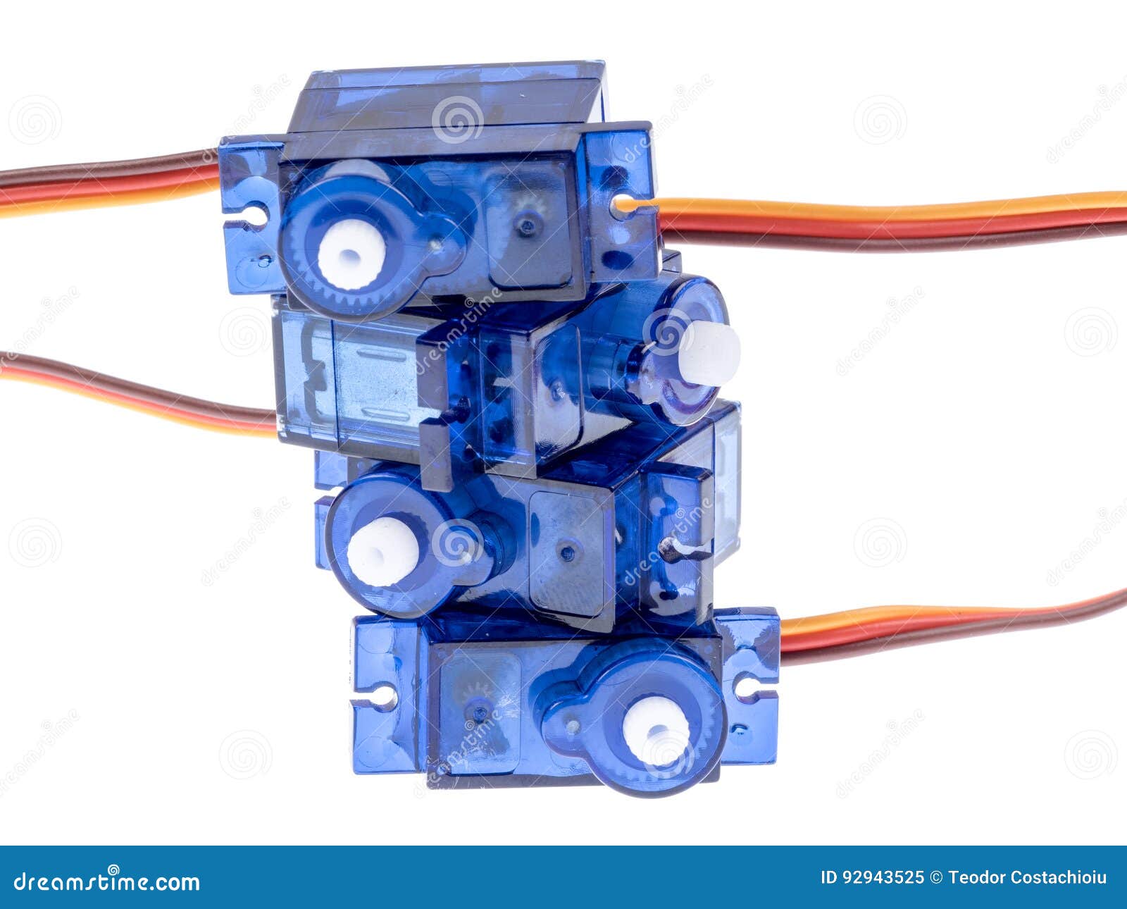Blue servo motors stock image. Image of servo, small - 92943525