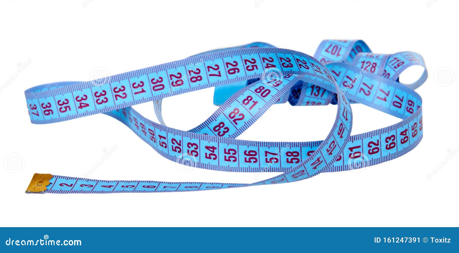 Blue Sewing Centimeter, Ribbon Ruler. Measuring Tool Stock Image ...