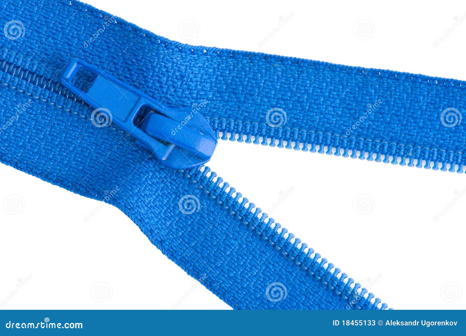 Blue sewing zipper stock image. Image of zipper, furniture - 18455133