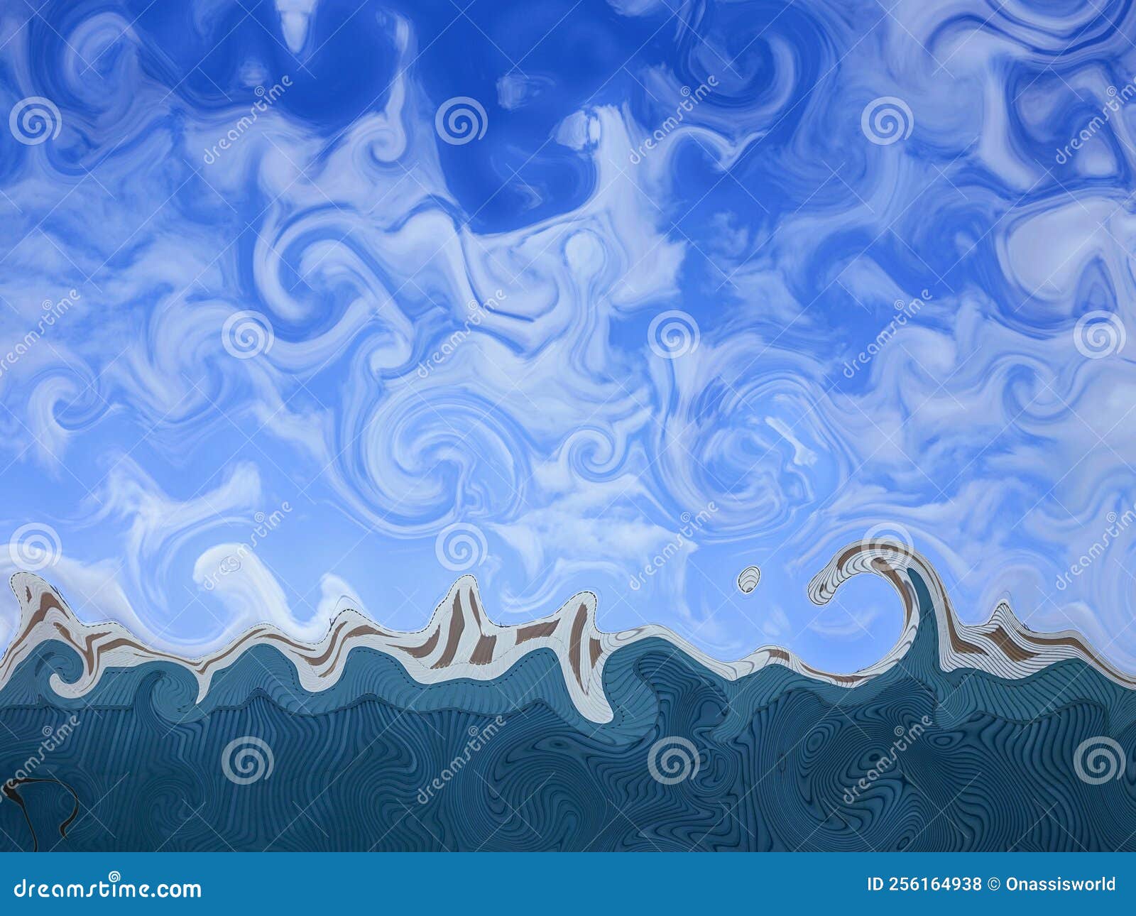 Blue Shades Abstract Creative Backgrounds Stock Illustration ...