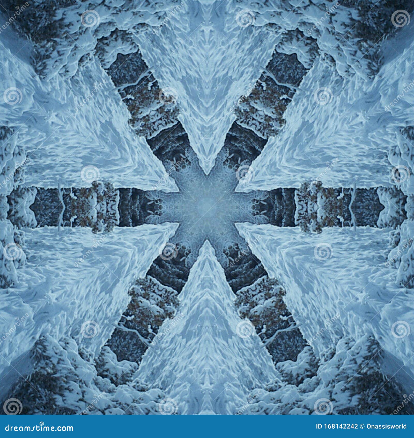 Blue Shades Creative Shapes Abstract Background Stock Illustration ...