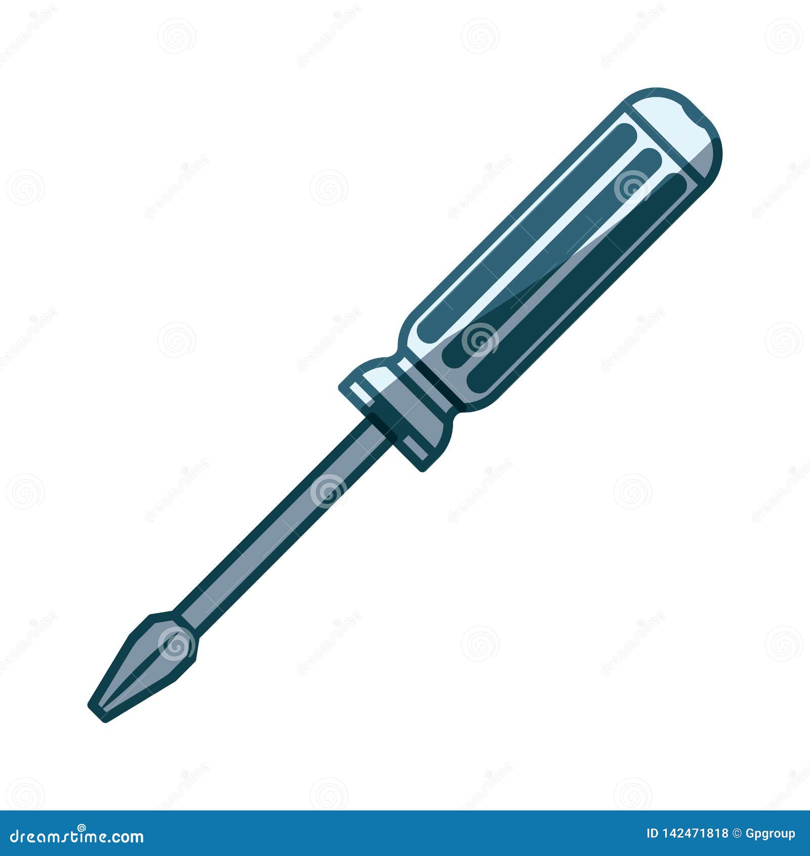 Phillips Screwdriver Icon. A Tool Designed For Screwing And Unscrewing ...