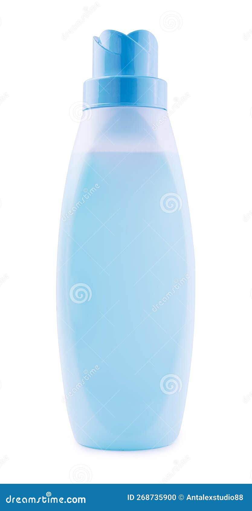 Blue Shampoo Bottle Isolated Stock Photo - Image of accessory, blue ...
