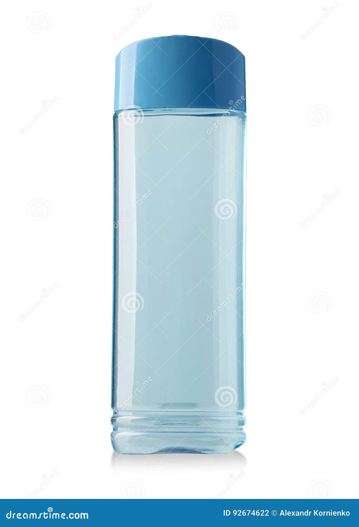Blue Shampoo Bottle Isolated Stock Photo - Image of liquid, container ...