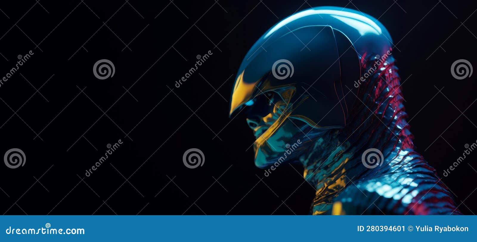 Blue Shark Soldier. Generate Ai Stock Illustration - Illustration of ...