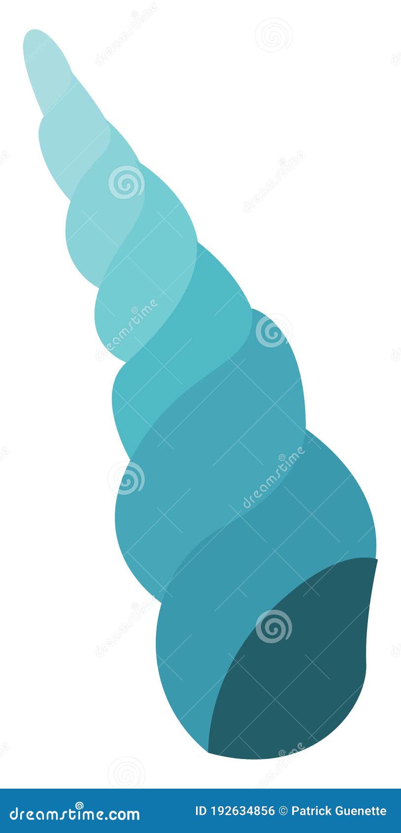 Blue Shell, Illustration, Vector Stock Vector - Illustration of ...