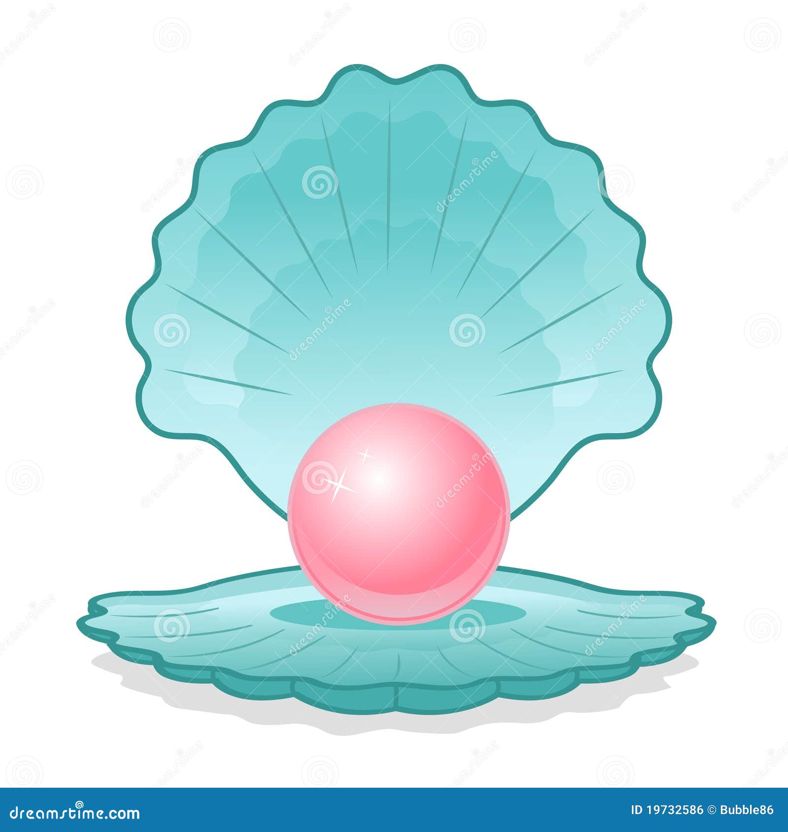 Blue Seashell Clipart Free
