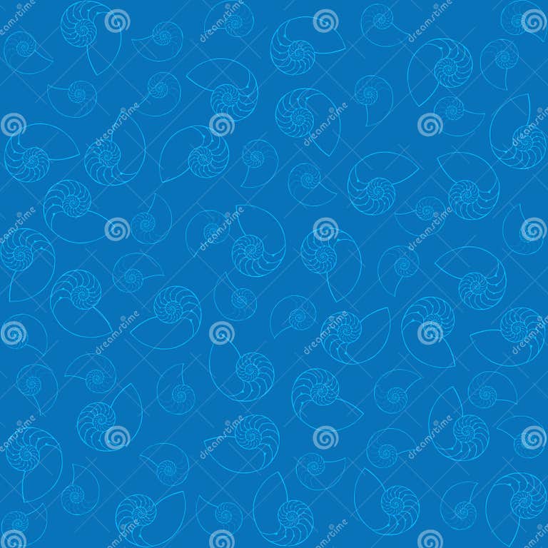 Blue shells stock vector. Illustration of development - 8618489