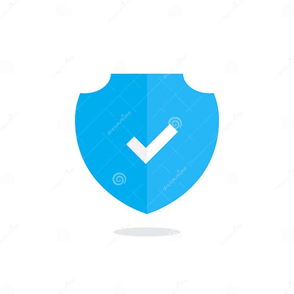 Blue Shield Icon Design for Security and Safety Stock Illustration ...