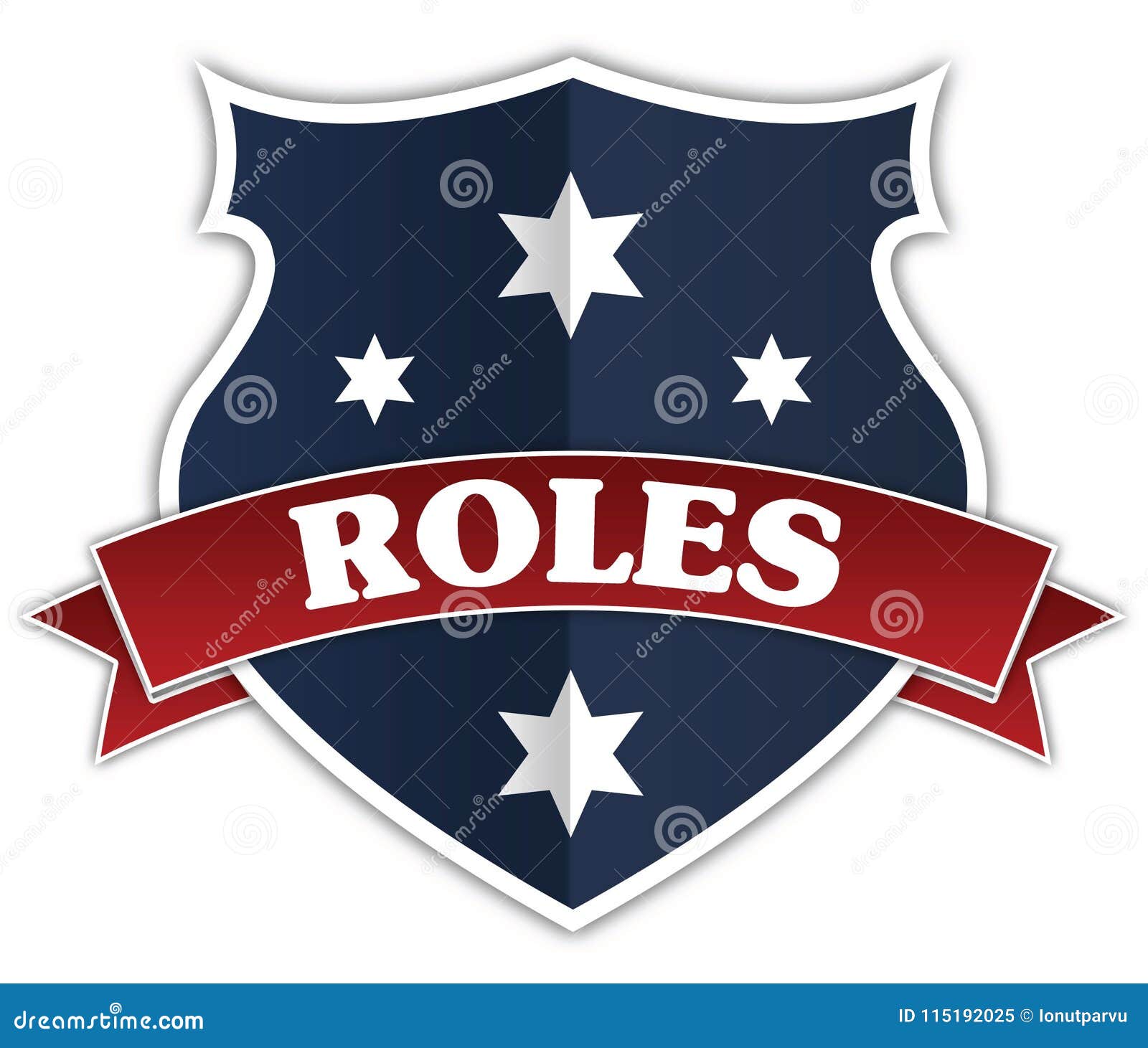 Blue ROLES Stamp. Stock Photo | CartoonDealer.com #114770934