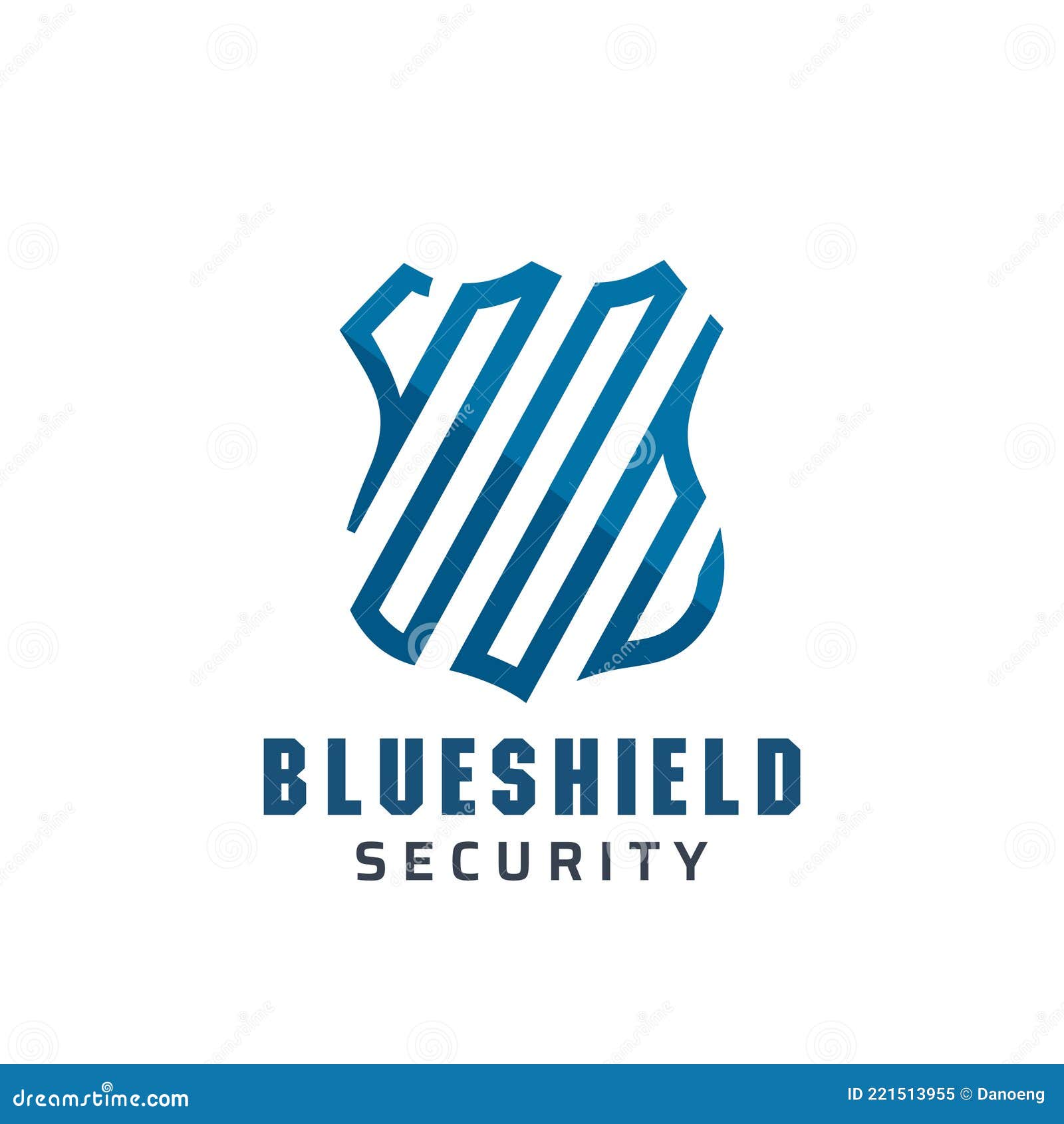 Blue Shield Security Logo Design Stock Vector - Illustration of privacy ...